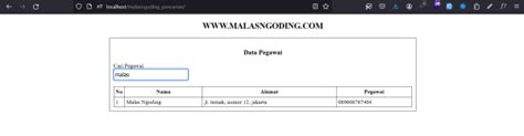 Membuat Pencarian Tanpa Reload Dengan PHP Dan Ajax JQuery Malas Ngoding