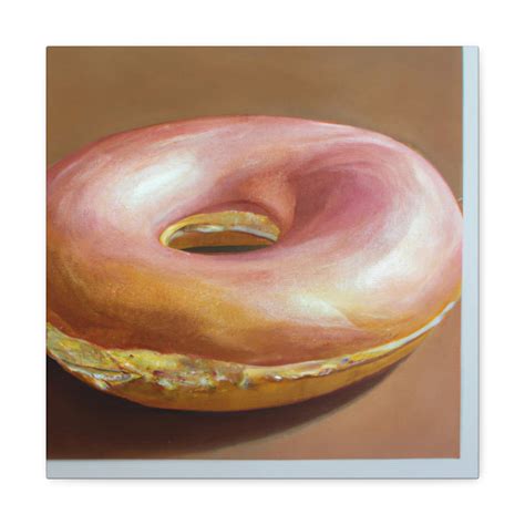 Chocolate Frosted Doughnut Canvas