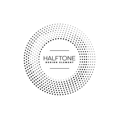 Halftone Circle Pattern Frame Border With Dots 24082073 Vector Art At Vecteezy