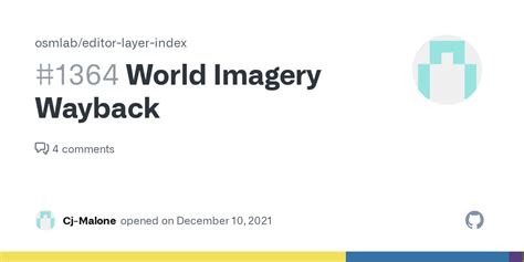 world imagery wayback · issue 1364 · osmlab editor layer index · github