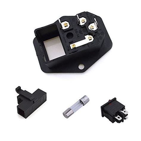 IEC Power Socket With Fuse Holder AC V A Maker Store PTY LTD