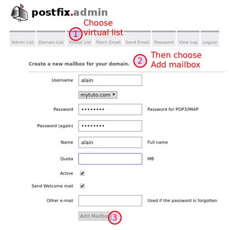 postfix admin web interface for manage users — postfix email server 1