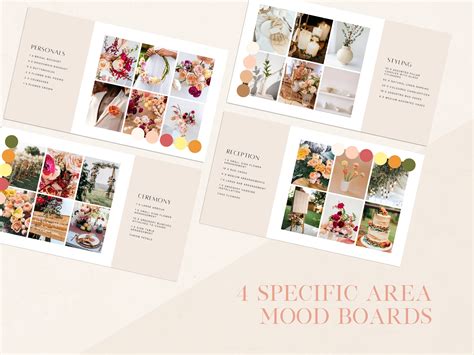Wedding Florist Proposal Template Event Floral Design Mood Board