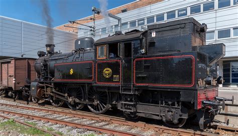 Swedish Class S2 Pulling A Vintage Train Railroad Photography