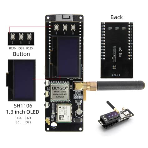 Nakładka Oled Do Lilygo T Beam 1 3 Sh1106