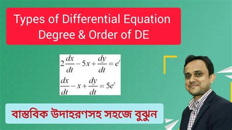 Understanding Ordinary Differential Equations Order And Degree Explained Galaxyai