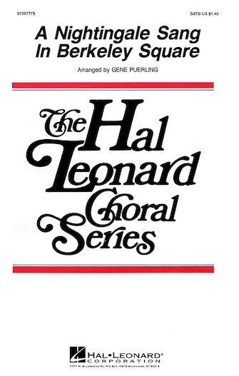 A Nightingale Sang In Berkeley Square Sheet Music Hal Leonard Choral
