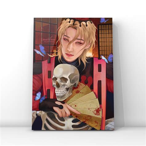 Demon San Choi San Of Ateez Fanart Kpop Fanart Digital Art Print Etsy