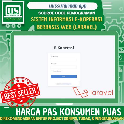 jual sistem informasi e koperasi berbasis web laravel shopee indonesia