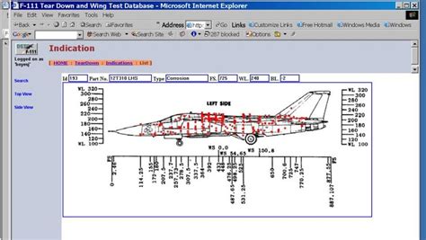 Teardown Database Screen View Showing Locations Of Indications