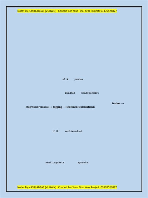 Viva Questions For Opinion Mining Project By Nasir Abbas Vubwn Pdf