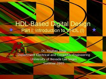 PPT HDL Based Digital Design Part I Introduction To VHDL I PowerPoint Presentation Free