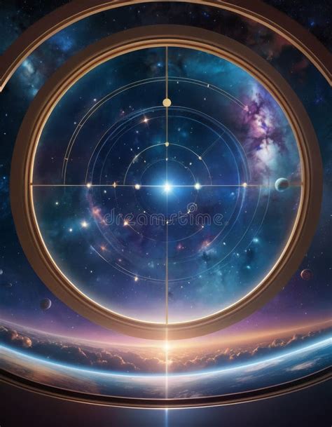 Celestial Navigation Concept Art Stock Image Image Of Astronomy Galaxy 313695105
