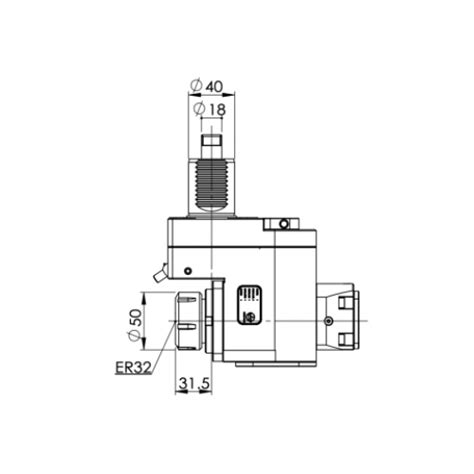 Vdi Er Radial Offset Driven Tool Holder Center Outlet Beifeng