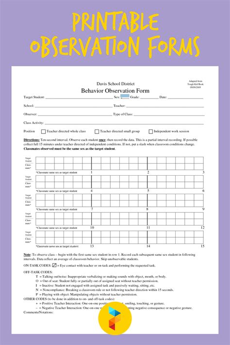 Best Printable Observation Forms Printablee Printable Scrabble Hot