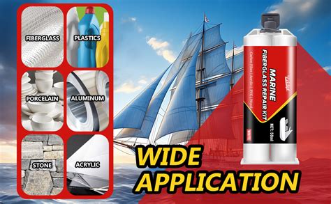 Marine Fiberglass Repair Kit 100ml White Fiberglass Filler For