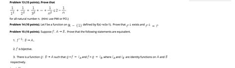 Solved Problem 13 15 Points Prove That 1 1 1 1