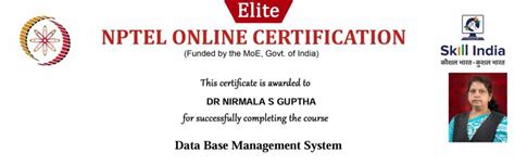 Dr Nirmala S Guptha On Linkedin Nptel Swayam Aicte Vtu Learning