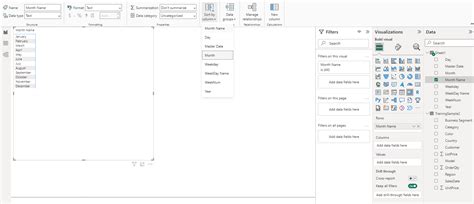 month name not sorting properly in visual microsoft fabric community