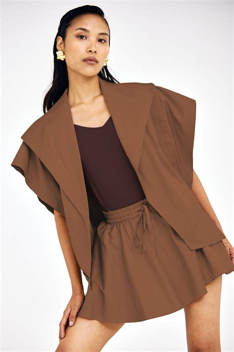 Yuki Co Ord Set Brown Nouria