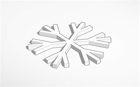 3d Design Snowflake Tinkercad