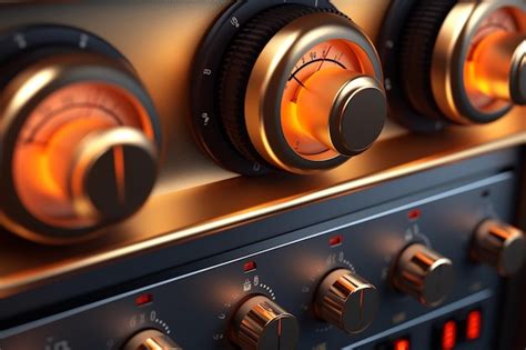 Premium Ai Image A Close Up Of A Stove With Four Knobs And A Timer