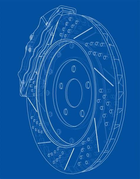 160 Drawing Of The Disc Brake Stock Illustrations Royalty Free Vector