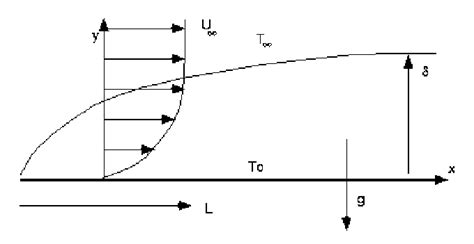 Sketch Of The Mixed Convection Boundary Layer Flow The Temperature Of