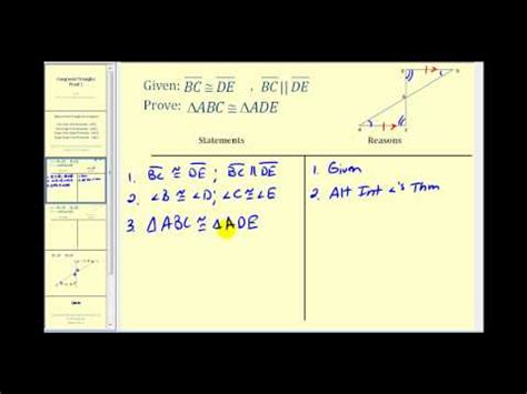 Example 2 Prove Two Triangles Are Congruent Video Geometry CK 12 Foundation
