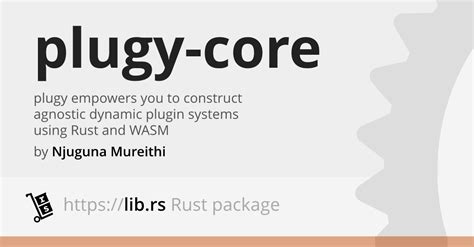 plugy core — webassembly in rust lib rs