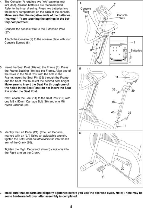 Proform 288222 928l Bike Users Manual