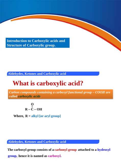 Module 21 Introduction To Carboxylic Acids Pdf