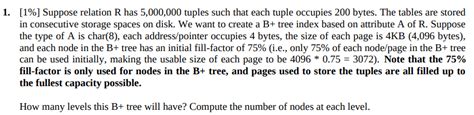 solved [1 ] suppose relation r has 5 000 000 tuples such