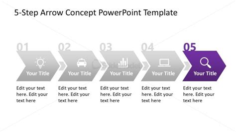 Step Arrow Diagram Template For Presentation SlideModel