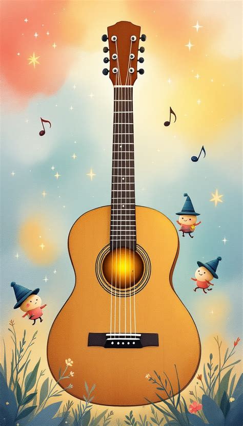 Free Magical Musical Guitar Image Guitar Music Whimsical Download At Stockcake