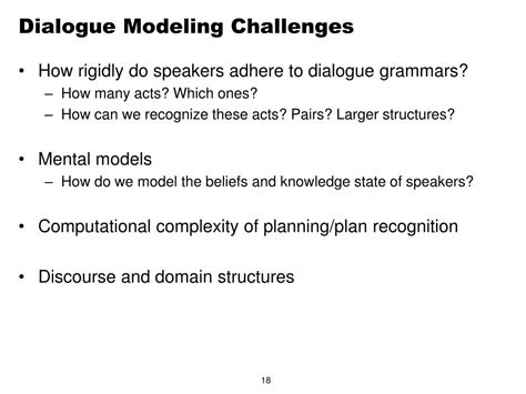 Ppt Overview Of Issues In Discourse And Dialogue Powerpoint Presentation Id 637770