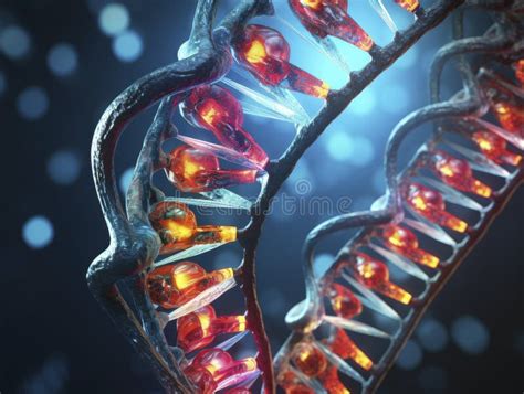 Medical Illustration Of Dna Microscopic View Stock Image Image Of Star Microcosm 344274163
