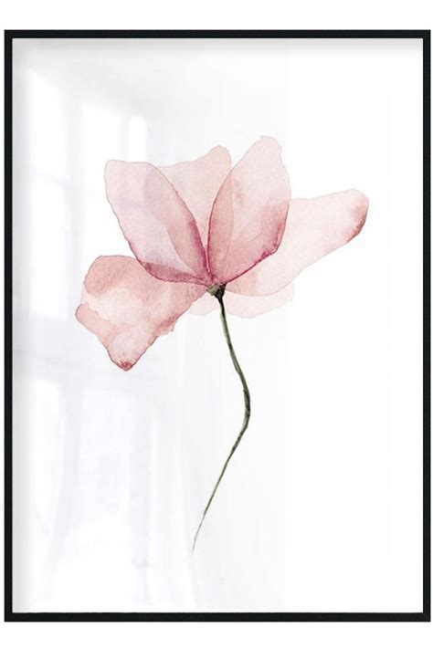 Постеры на стену Акварельный цветок