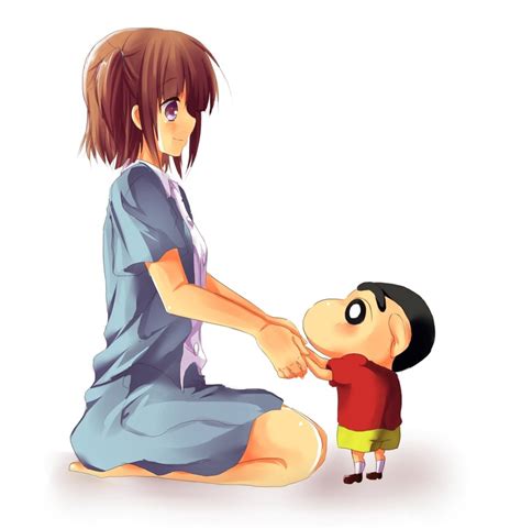 Nohara Shinnosuke And Tsubaki Crayon Shin Chan And More Drawn By Momijiko Danbooru