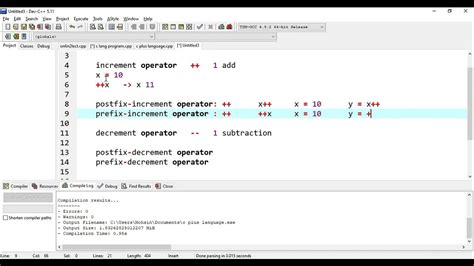 Increment And Decrement Operator In Java Programming Language Youtube