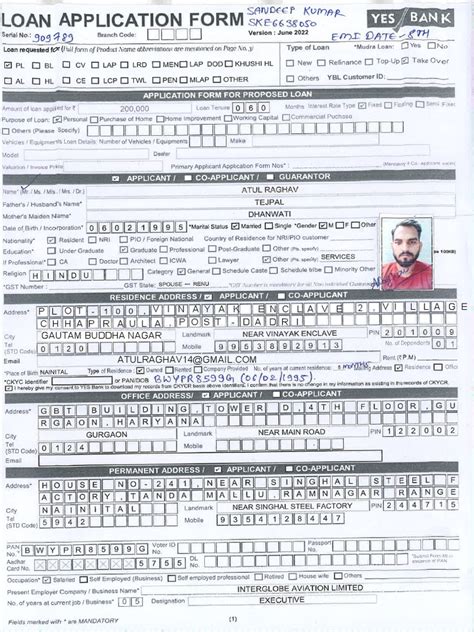 App Form Pdf