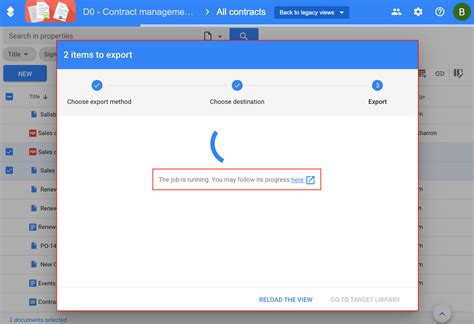 Export Or Copy Documents From Document Management Libraries Aodocs Knowledge Base