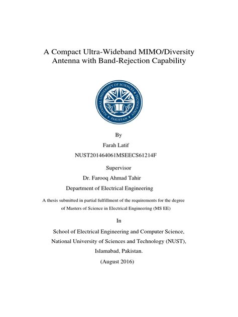 A Compact Ultra Wideband Mimo Diversity Antenna With Band Rejection