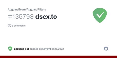 Dsex To Issue 135798 AdguardTeam AdguardFilters GitHub