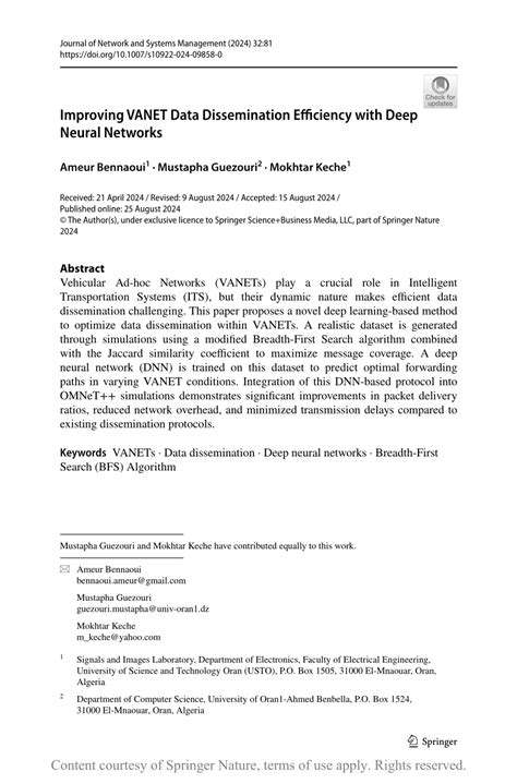 improving vanet data dissemination efficiency with deep neural networks