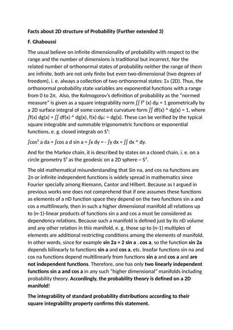 Pdf Facts About 2d Structure Of Probability Further Extended 3