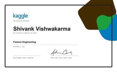 Shivank Vishwakarma Skai Completed The Feature Engineering Course On