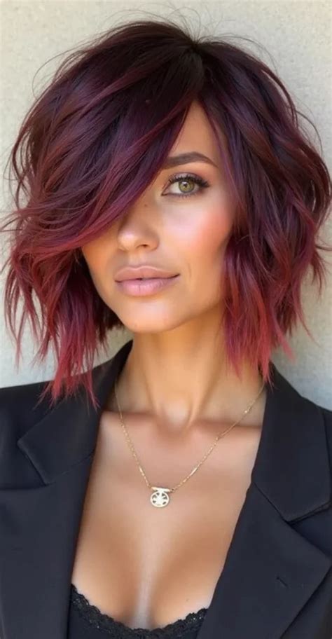26 Gorgeous Short Burgundy Hair Color Ideas EĞİtİm KÜltÜr