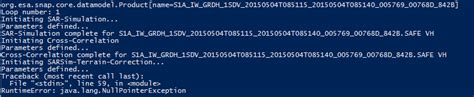 Snappy SARSim Terrain Correction RuntimeError Java Lang NullPointerException Python STEP