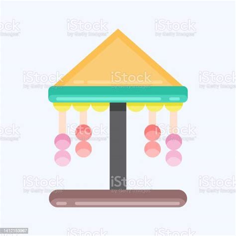아이콘 회전 목마 시티 파크 기호에 적합합니다 플랫 스타일 편집 가능한 간단한 디자인 디자인 템플릿 벡터 간단한 그림 Carnival에 대한 스톡 벡터 아트 및 기타 이미지